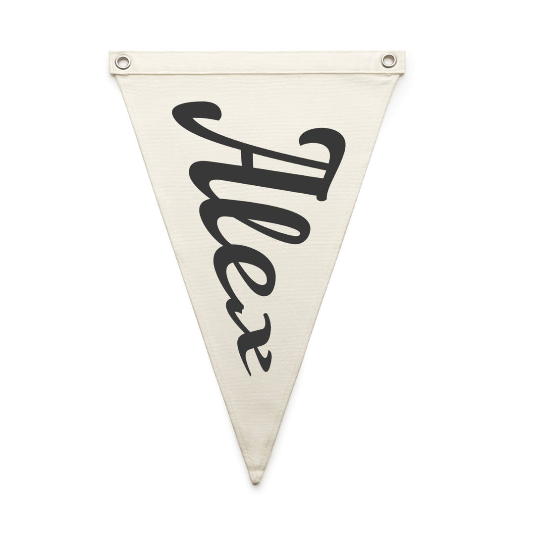 Custom Printed Canvas Flags | Pennant Banner | Wall Decor | Custom ...