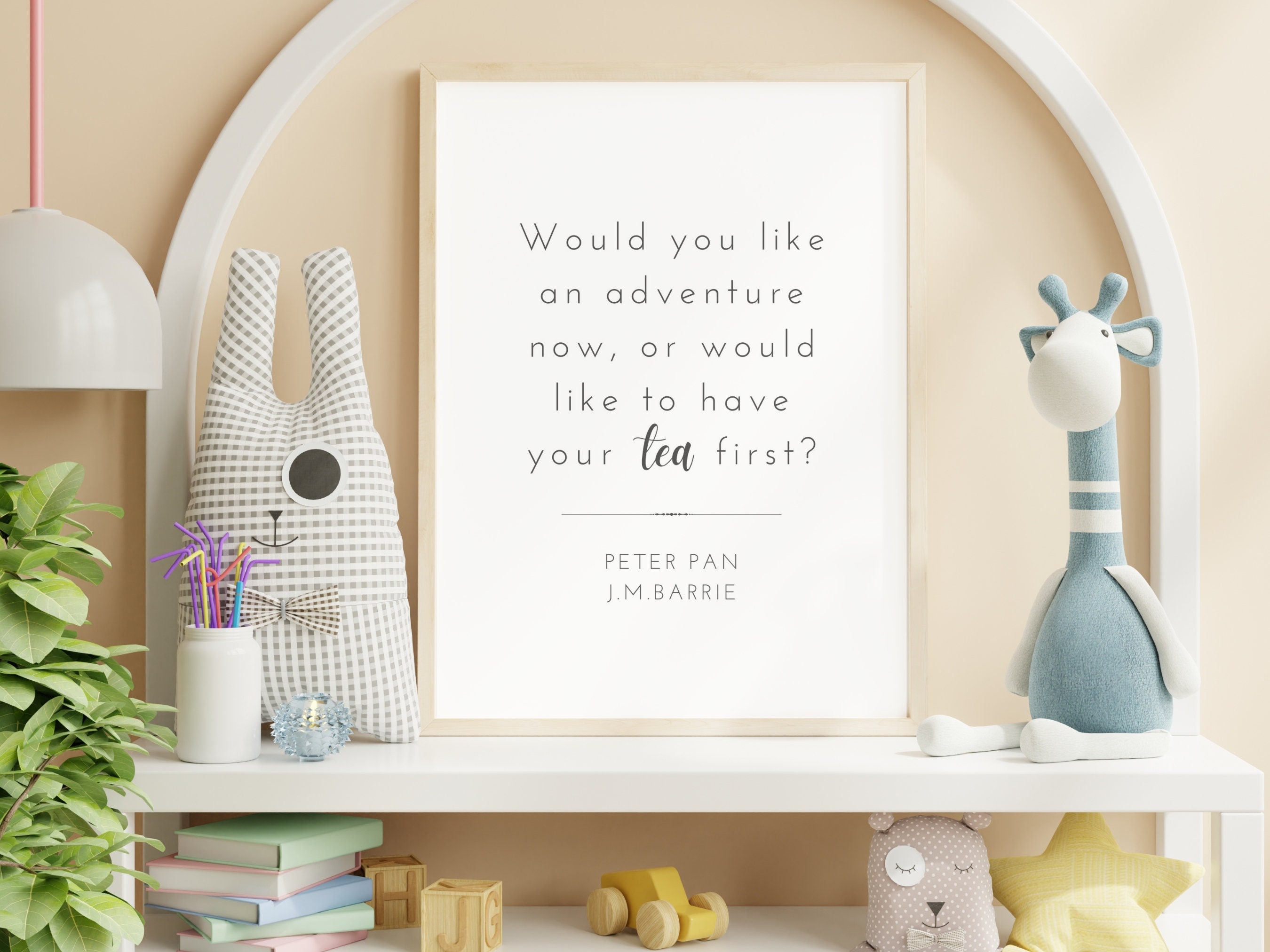 Peter Pan Wall Art Quote Wall Hanging Nursery Inspirational - Etsy