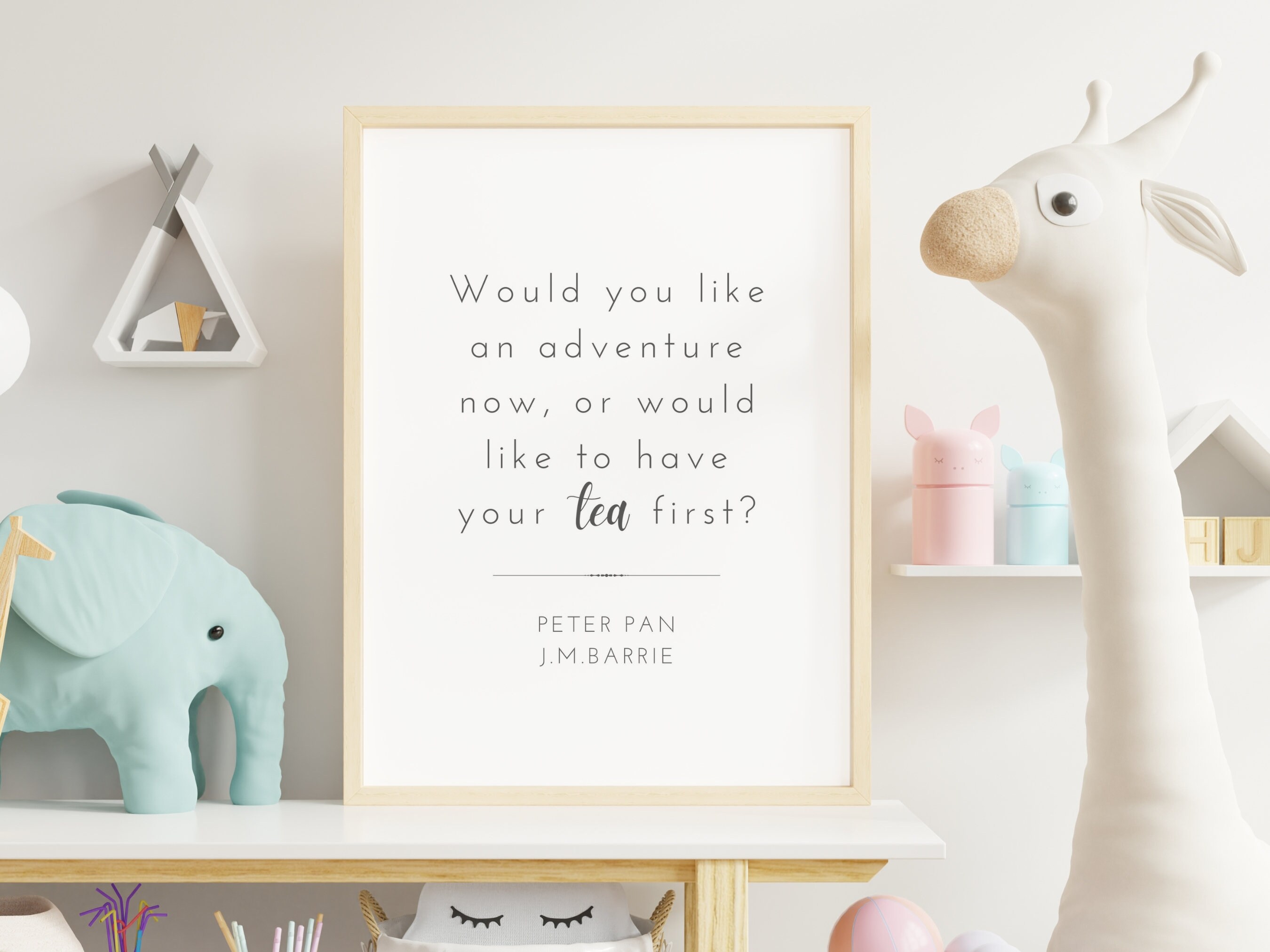 Peter Pan Wall Art Quote Wall Hanging Nursery Inspirational - Etsy
