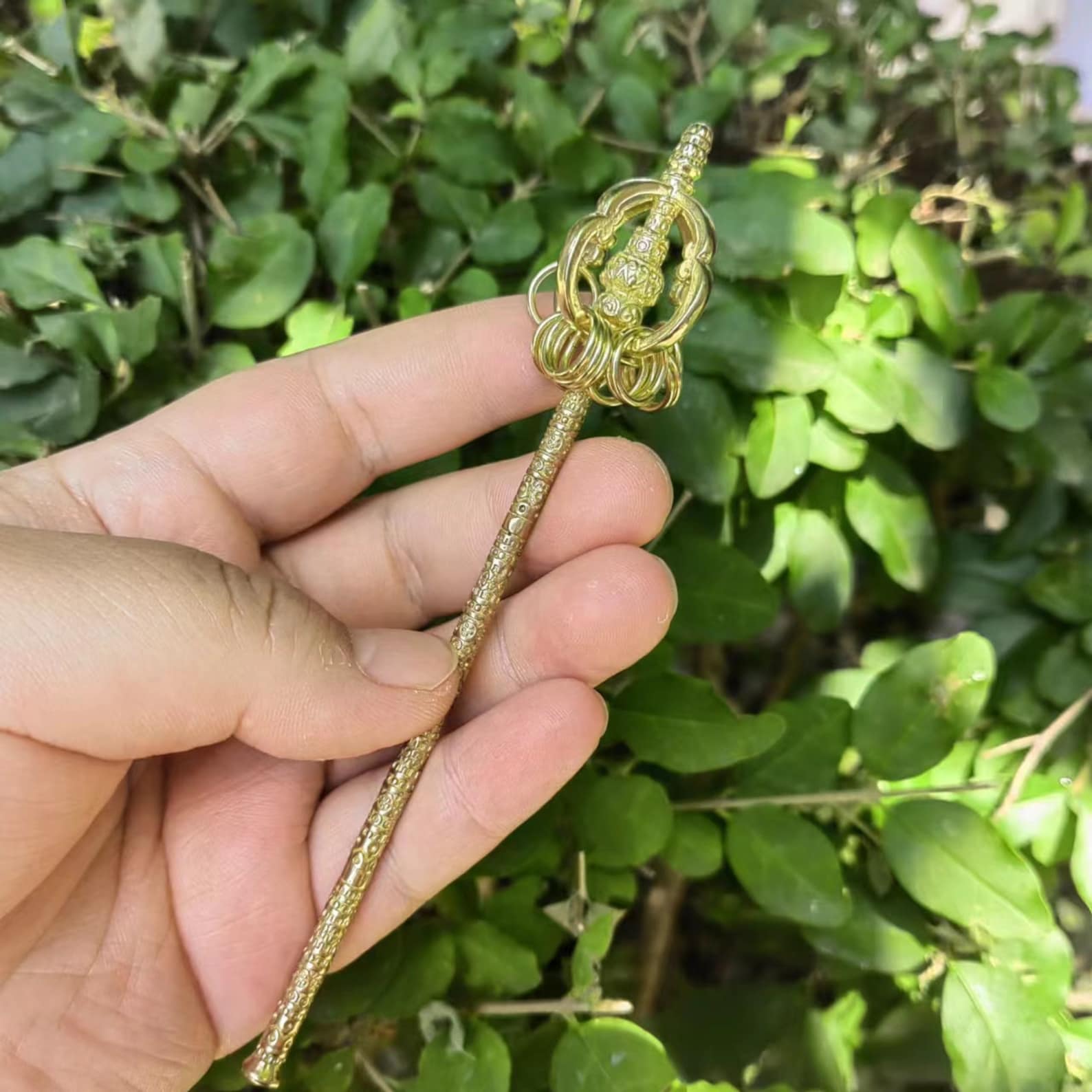 Miniature Ksitigarbha Buddhist Monk Staff,mini Sceptre Wand Buddhism ...