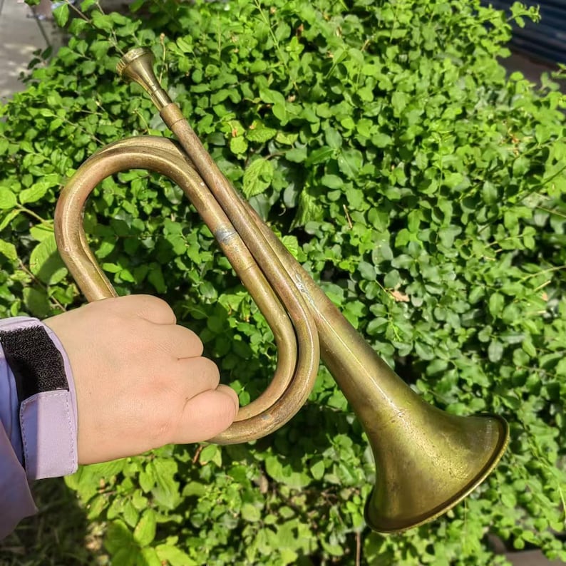 Unique Brass Charge Horn,copper Trumpet Bugle,fine Musical Instrument ...