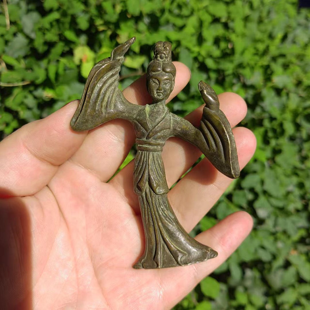 Ancient Women Antique Bronze Woman Statue Vintage Female Lady Sculpture ...