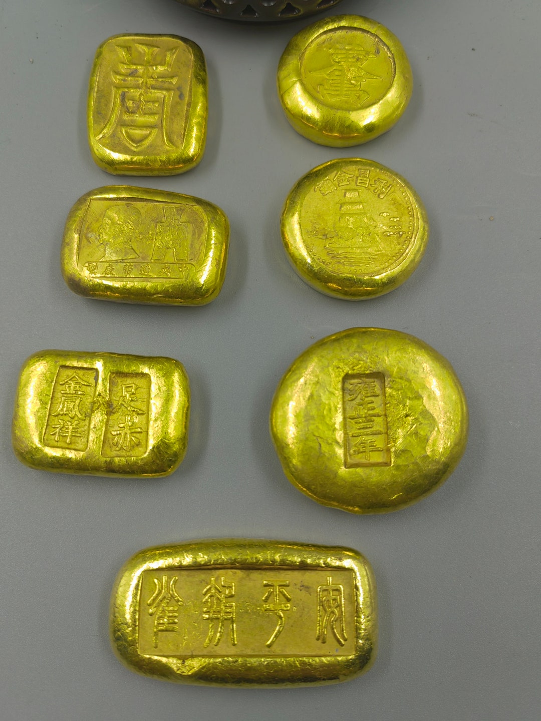 Get 7 Pieces FAKE Gold Coins Luck Treasure Coin REPLICA - Etsy