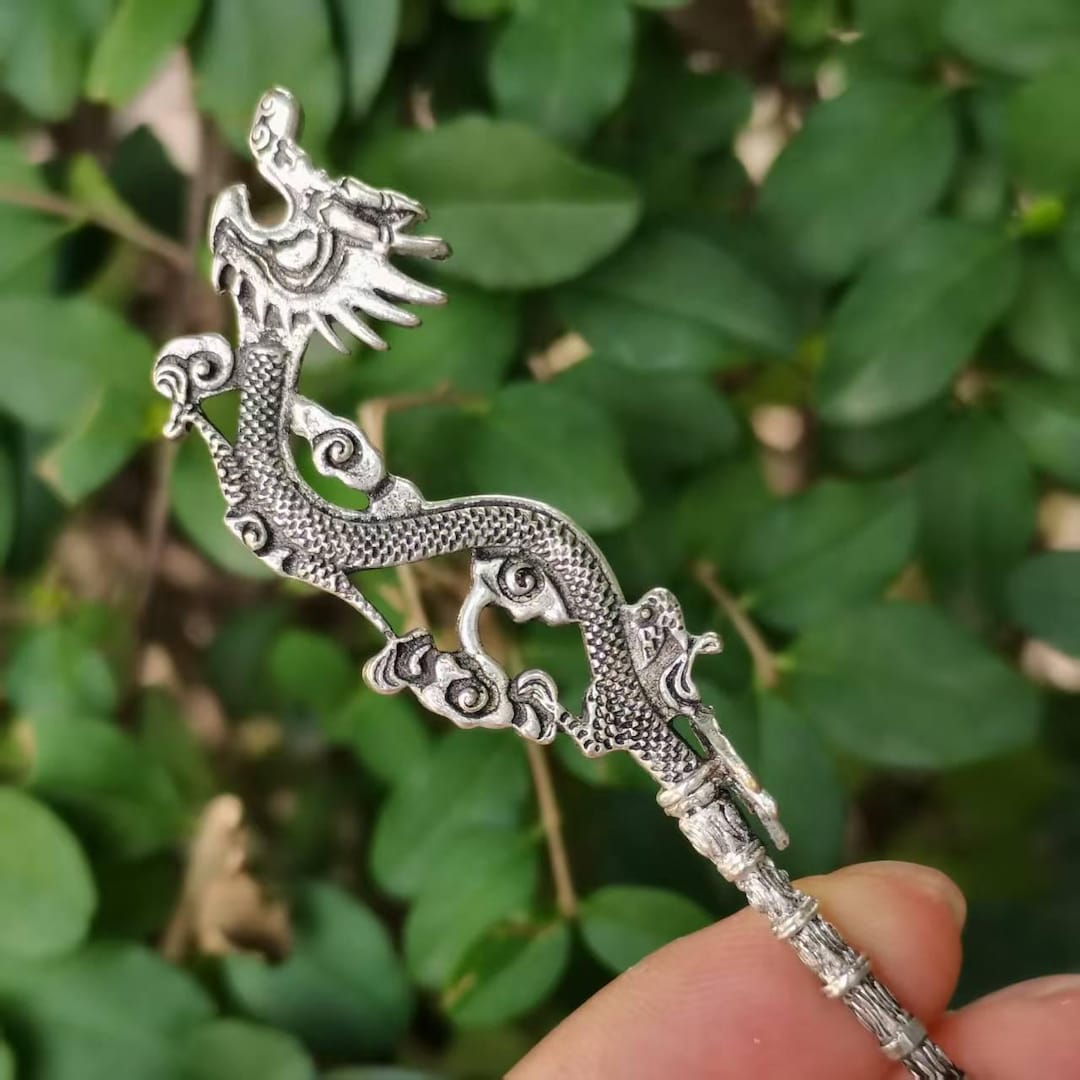 Copper Dragon Hair Pin, Vintage Style Hair Stick - Etsy