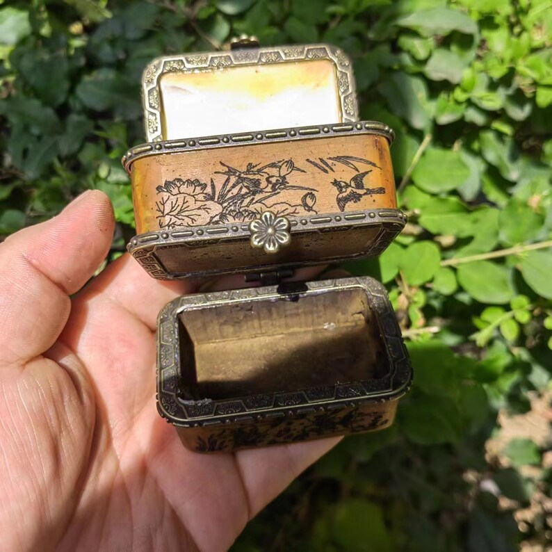 Vintage Chinese Bone Jewelry Box Case Storage, Classical Collection ...