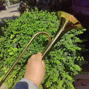 Unique Brass Charge Horn, Copper Trumpet Bugle, Musical Instrument ...