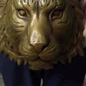 Copper King of the Animal Tiger Head Wall Art Sculpture, Bedroom Wall ...