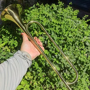 Unique Brass Charge Horn, Copper Trumpet Bugle, Musical Instrument ...