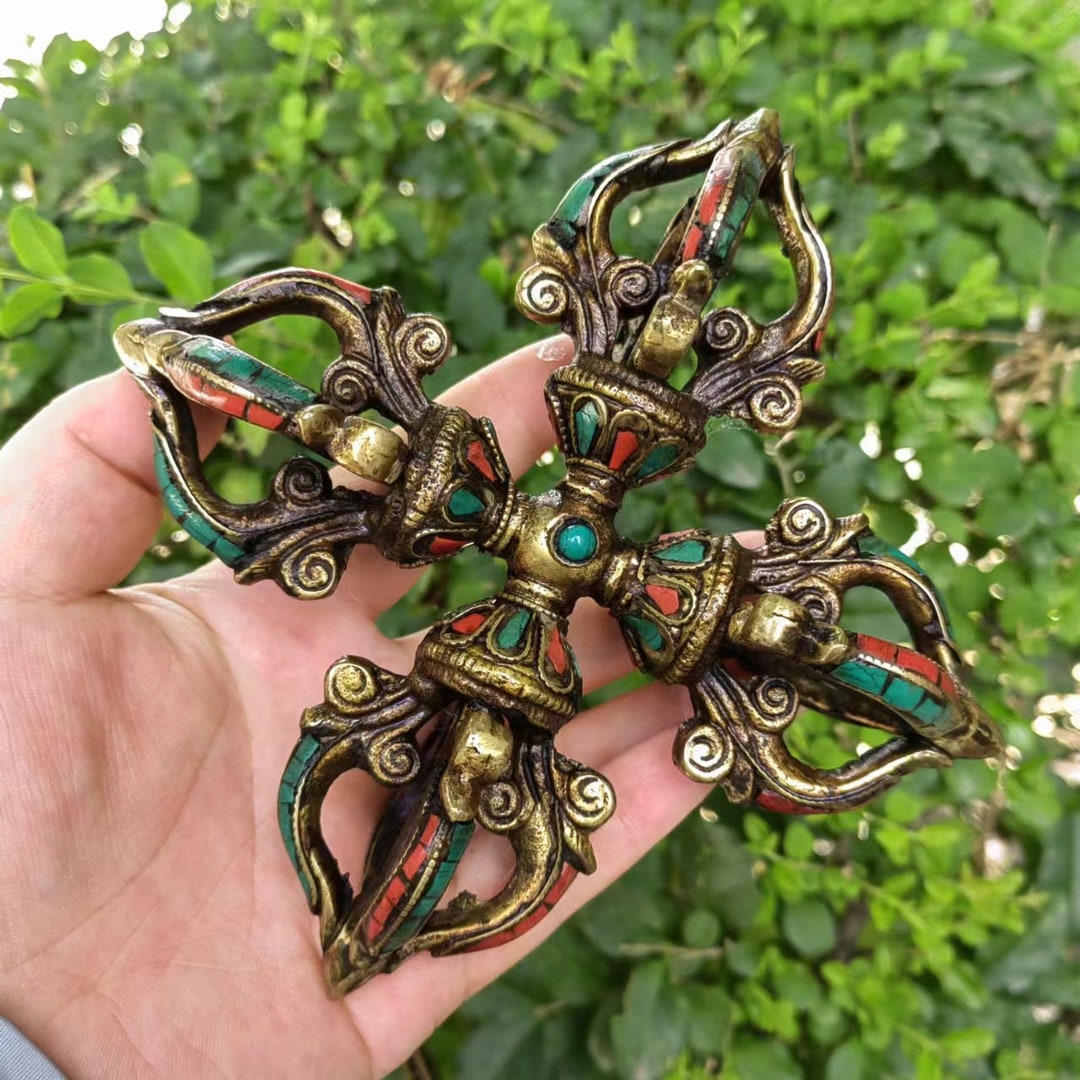 Phurba Brass Mascot Buddhism Vajra Phurba Amulet,tibetan Buddhist ...