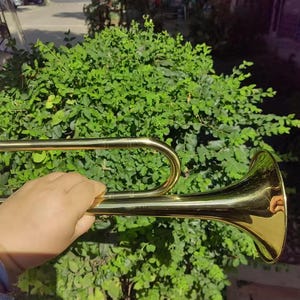 Unique Brass Charge Horn, Copper Trumpet Bugle, Musical Instrument ...