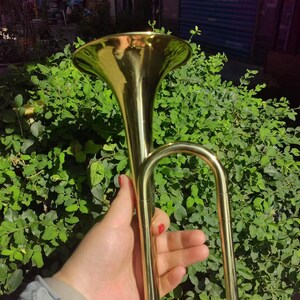 Unique Brass Charge Horn, Copper Trumpet Bugle, Musical Instrument ...