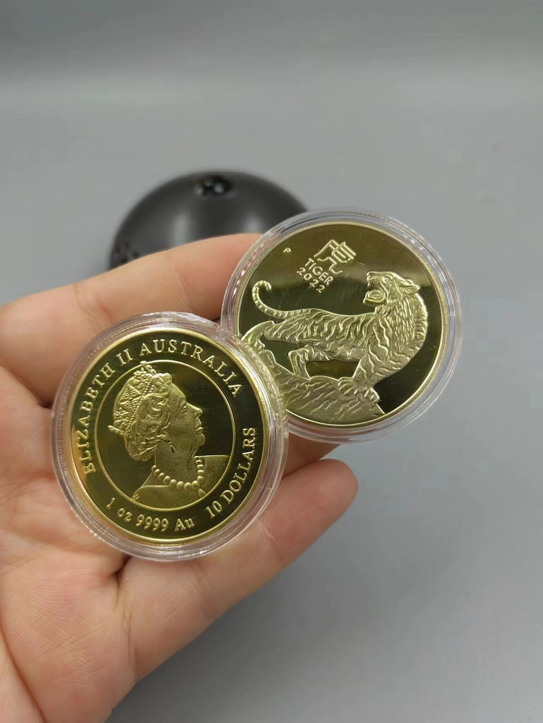 Get 2 FAKE Gold Fine Round Coins Square Treasure Coin REPLICA - Etsy