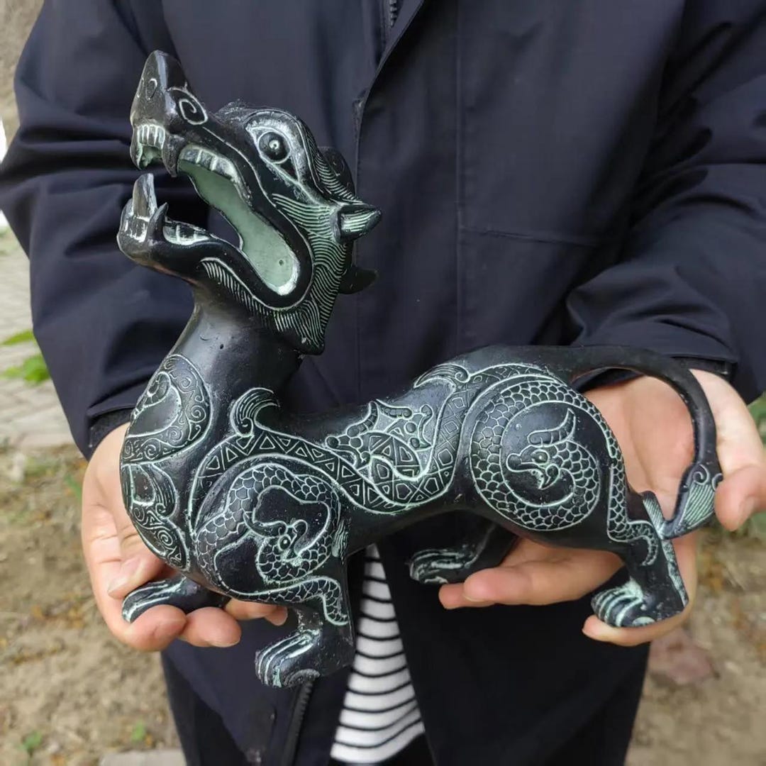 Feng Shui Copper Pixiu Beast, Wealth Bixie Statue, Evil Spirits ...