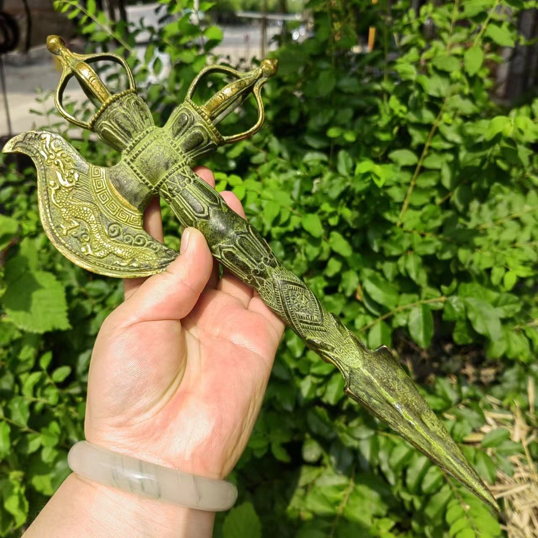 Phurba Brass Mascot Buddhism Vajra Phurba Amulet,tibetan Buddhist ...