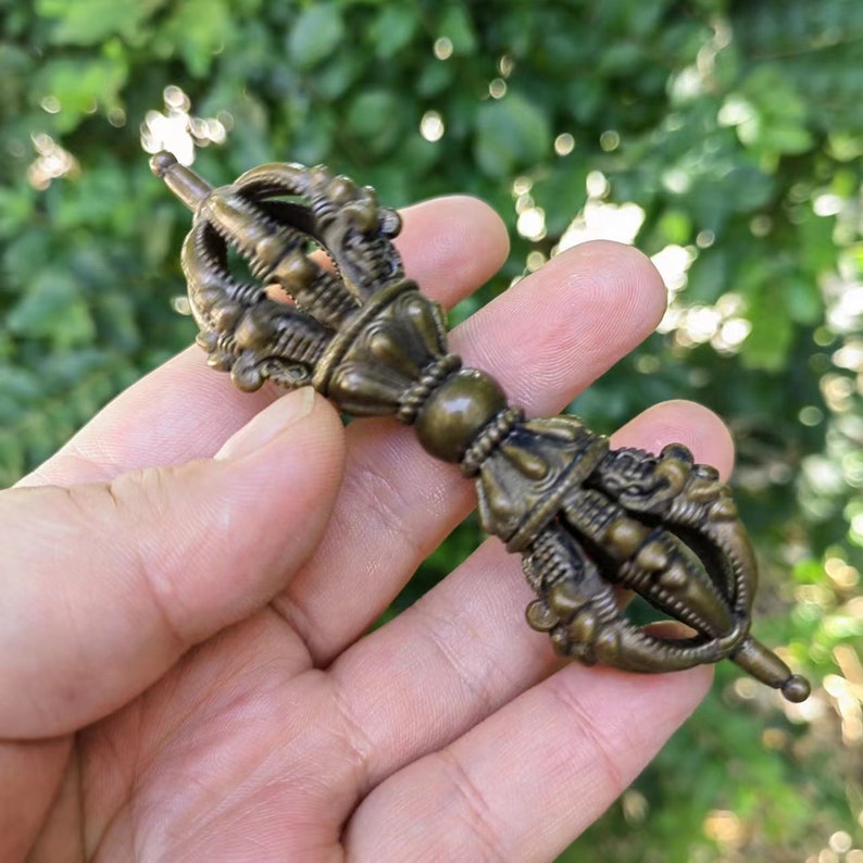 Phurba Brass Mascot Buddhism Vajra Phurba Amulet, Tibetan Buddhist ...