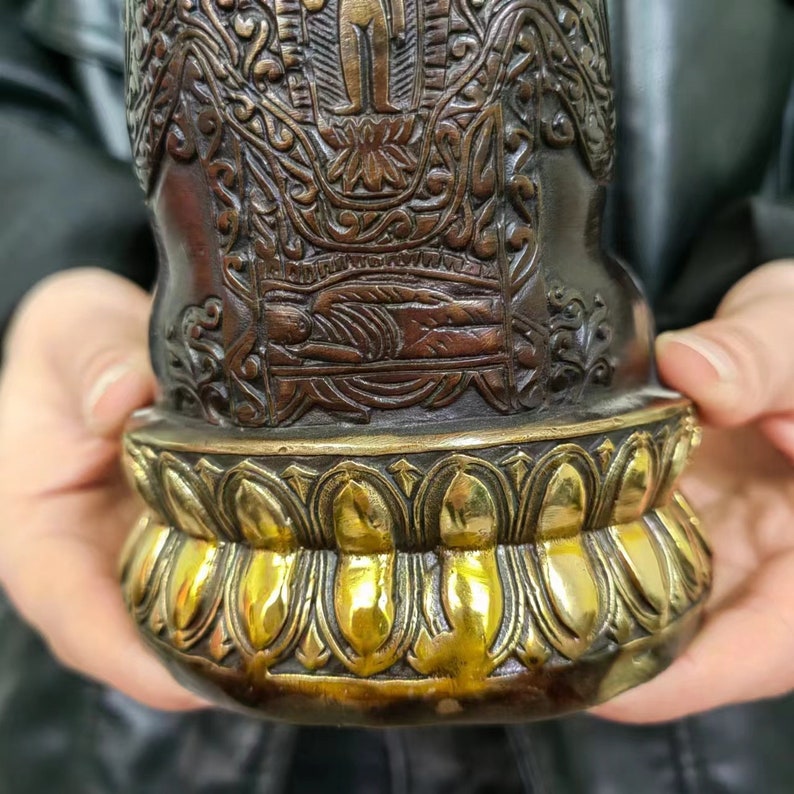 Feng Shui Bronze Buddha Statue Home Outdoor Zen Decor Indoor Meditation ...