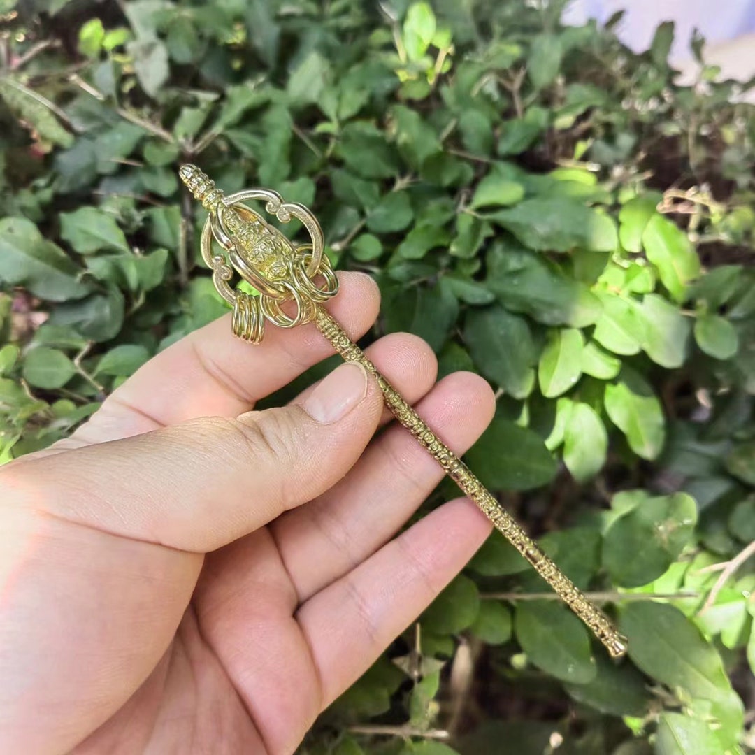 Miniature Ksitigarbha Buddhist Monk Staff,mini Sceptre Wand Buddhism ...