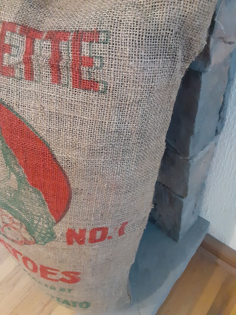 Rare Vintage Burlap Sack Farmerette - Etsy