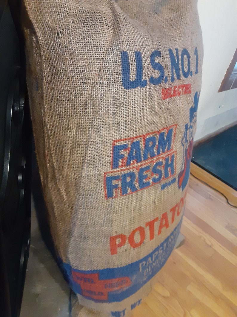 Rare Vintage Burlap Sack Farm Fresh - Etsy