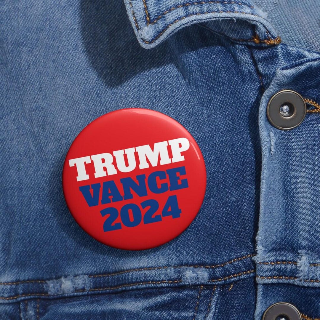 Trump Vance 2024 Pin Button, Donald Trump Pin, Trump Republican Pin ...