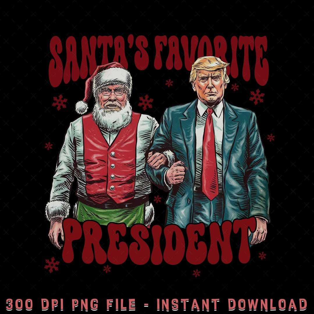 Santa's Favorite Felon Png, I'll Be Home for Christmas Trump Xmas Png ...