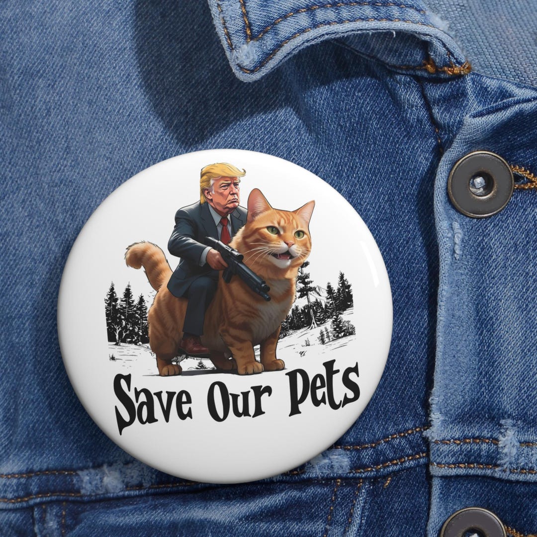 Cat Lives Matter Vote for Trump Pin, Save Our Pets Maga Trump Pin, MAGA ...