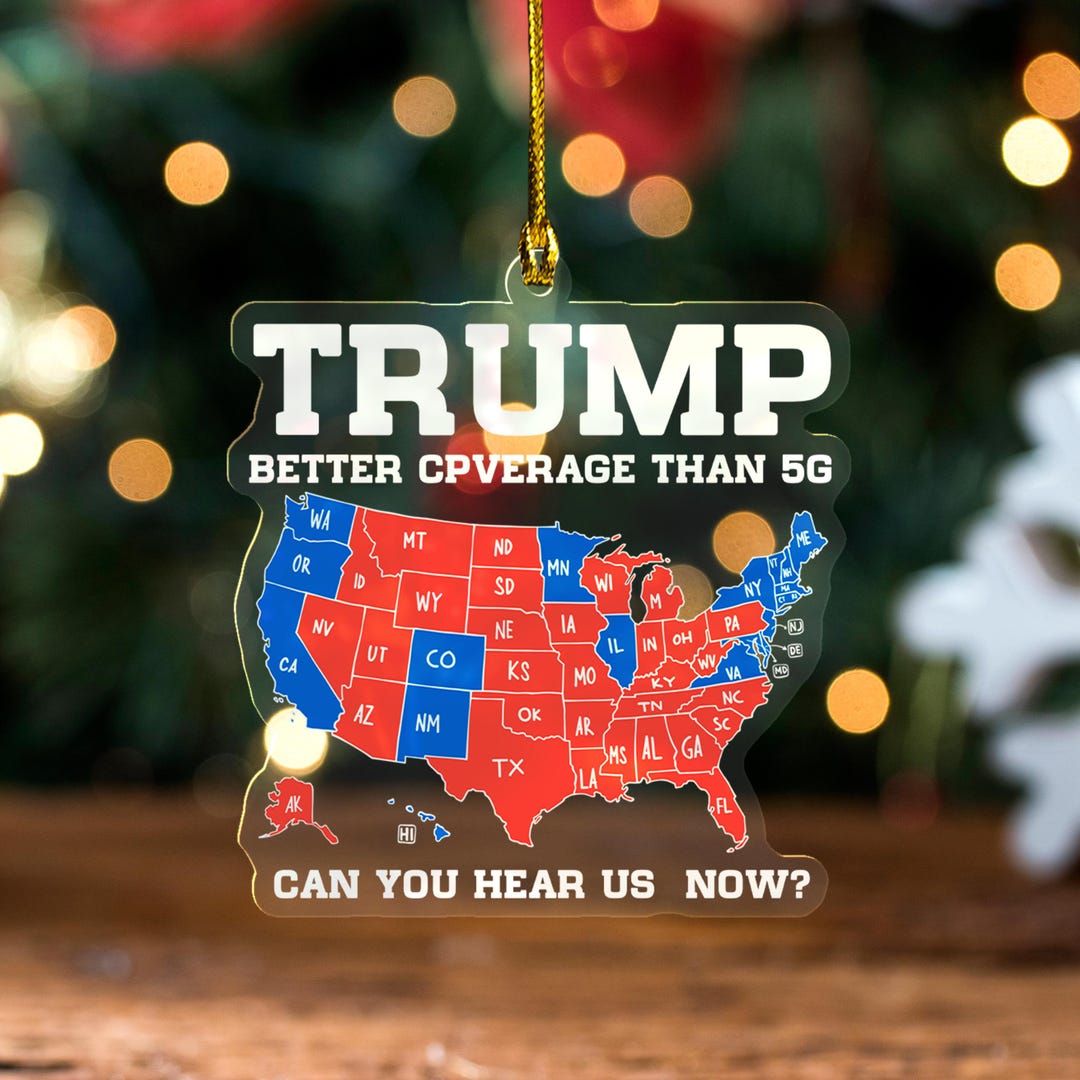 US Presidential Election 2024 Map Ornament, 2024 Election Map Ornament ...