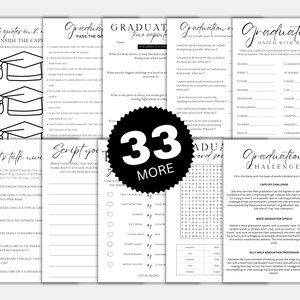 Editable Graduation Games, Class of 2024 Games, Graduation Party Game ...