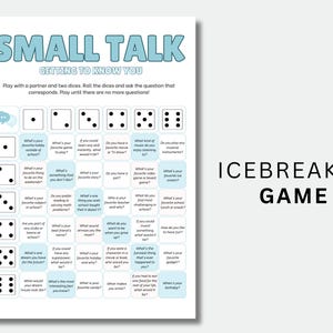 Editable Dicebreaker Game, Games for Kid, Teacher Resource, Roll and ...