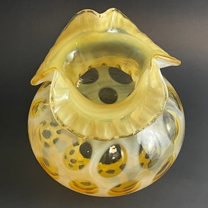 Fenton Opalescent Honeysuckle Coin Dot Lamp Shade, Ruffled Rim, 3-1/8 ...