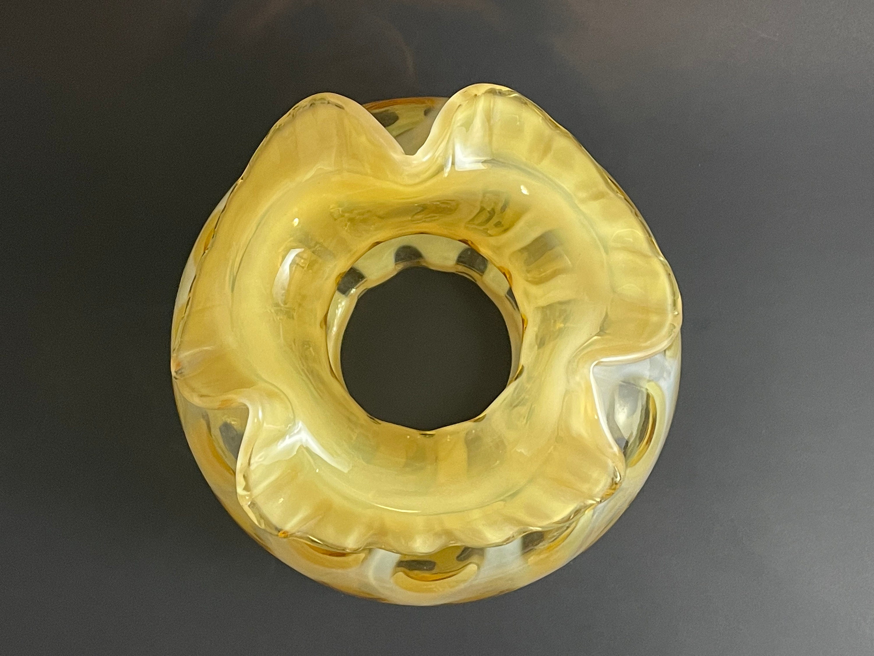 Fenton Opalescent Honeysuckle Coin Dot Lamp Shade, Ruffled Rim, 3-1/8 ...