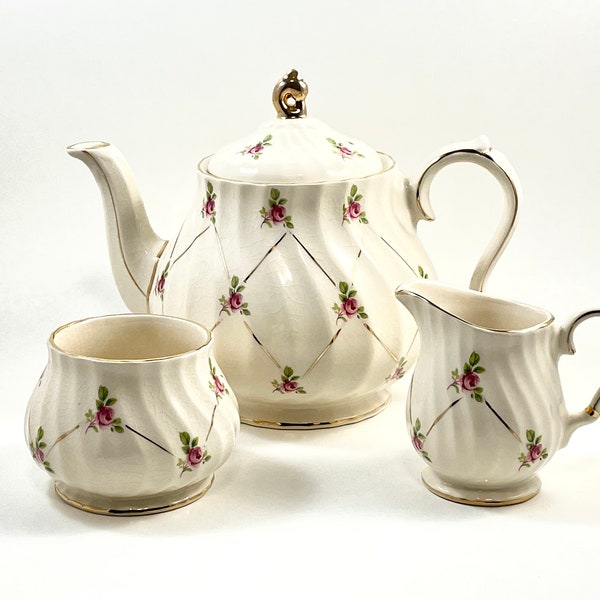 Rosebud Teapot - Etsy