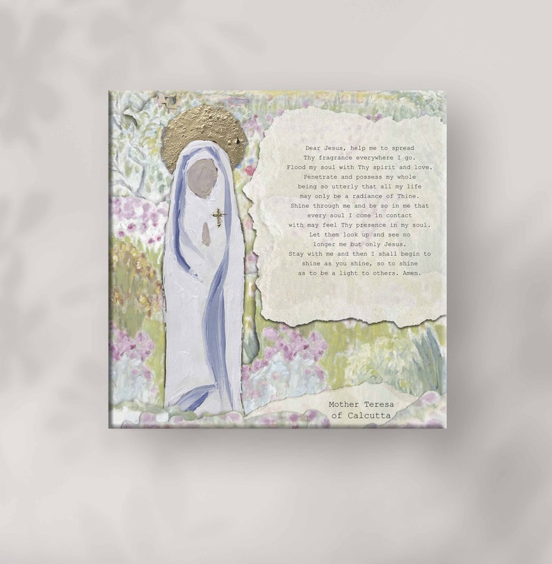 Mother Teresa of Calcutta Catholic Wall Art PRINTABLE - Etsy
