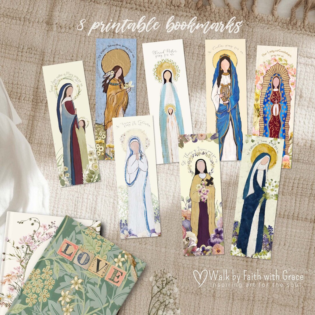 Catholic Bookmarks to Print, Virgin Mary, St Therese of Lisieux, St ...