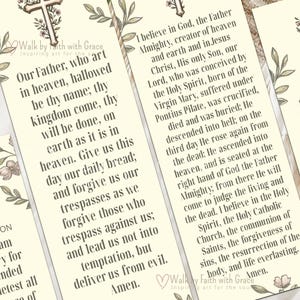 Serenity Prayer Bookmarks • Catholic Prayer Gift • Digital Download for ...