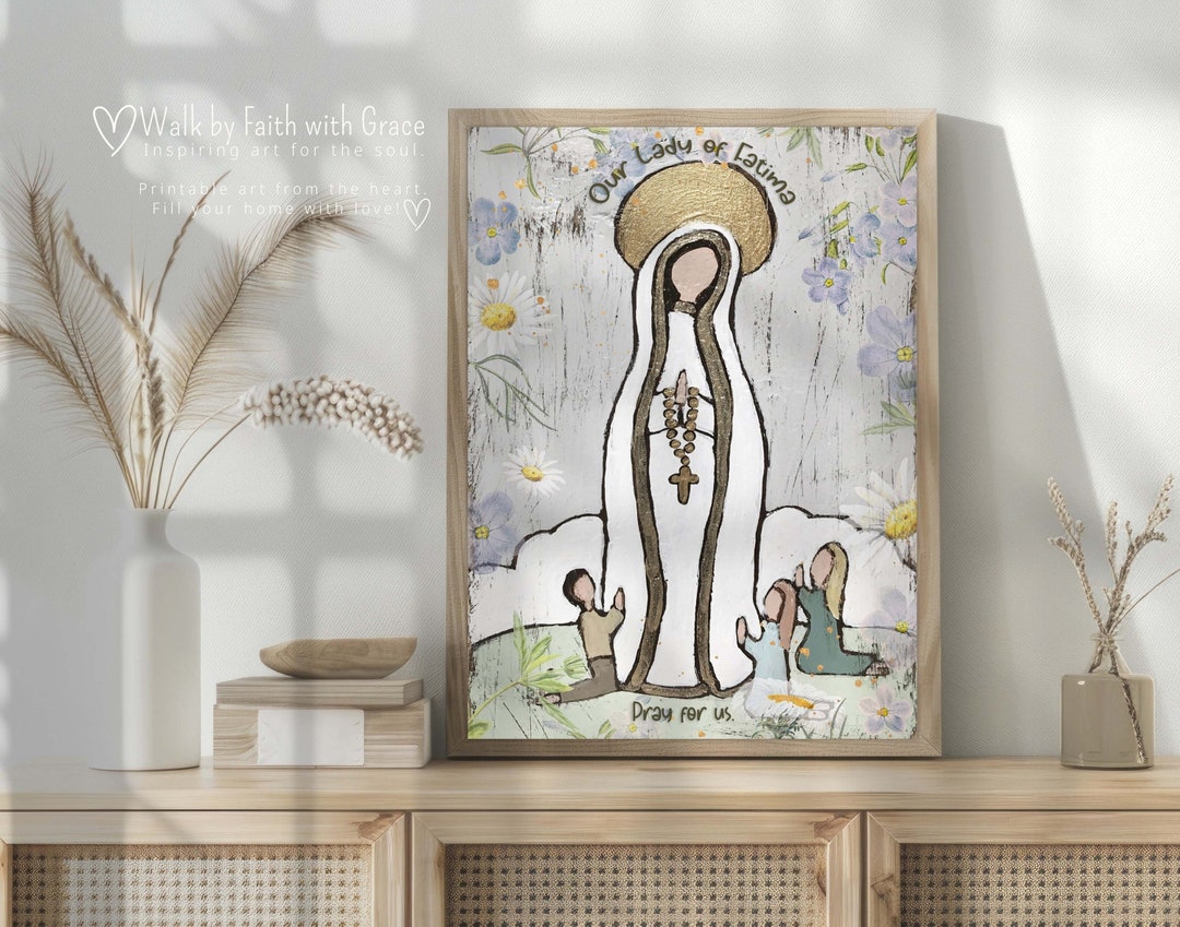 Our Lady of Fatima Catholic Wall Art Digital Download Printable Art ...
