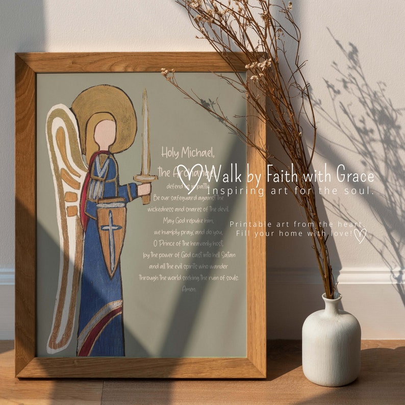 Archangel Michael Print: Catholic Wall Art (digital Download) - Etsy