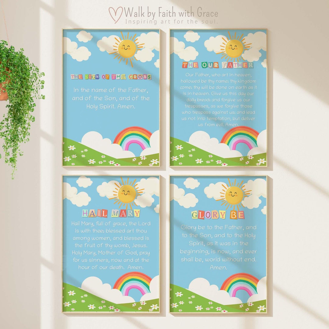 Catholic Prayer Posters | Digital Download | Classroom Decor | Catholic ...