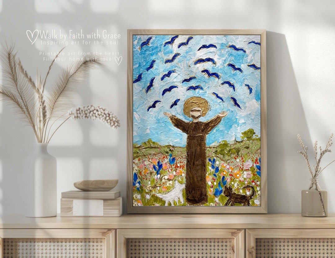 St. Francis of Assisi Printable Art – Catholic Wall Art Digital ...