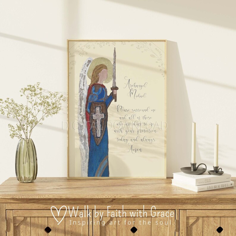 Saint Michael the Archangel Print | Catholic Art Digital Download ...
