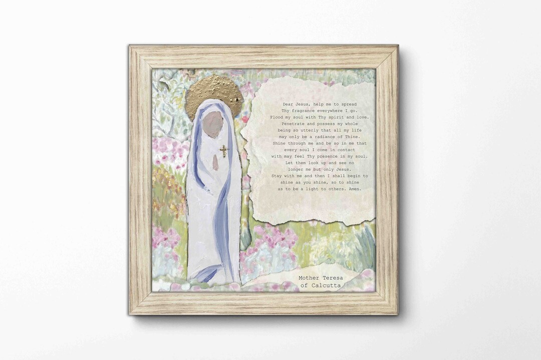 Mother Teresa of Calcutta Catholic Wall Art PRINTABLE - Etsy