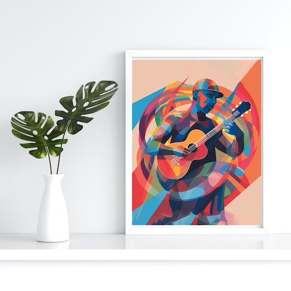 Abstract Guitar Art - Etsy