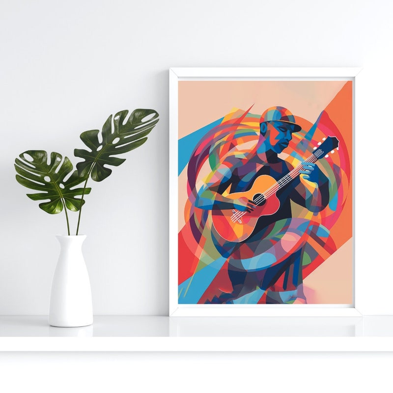 Abstract Guitar Art - Etsy