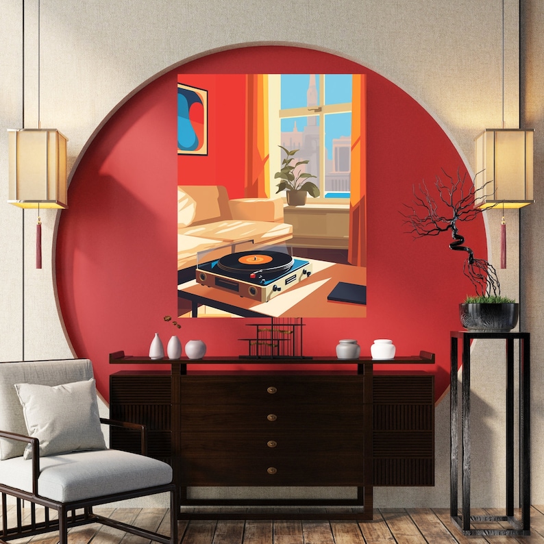 Vinyl Record Print, Record Player Art, Vintage Wall Art, Vintage Music ...