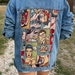 Customized Denim Jacket With Pop Art and Comic Books - Handmade Women's ...