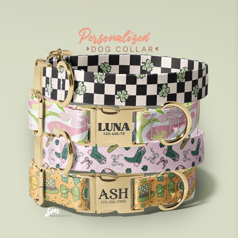 Clover Dog Tag - Etsy