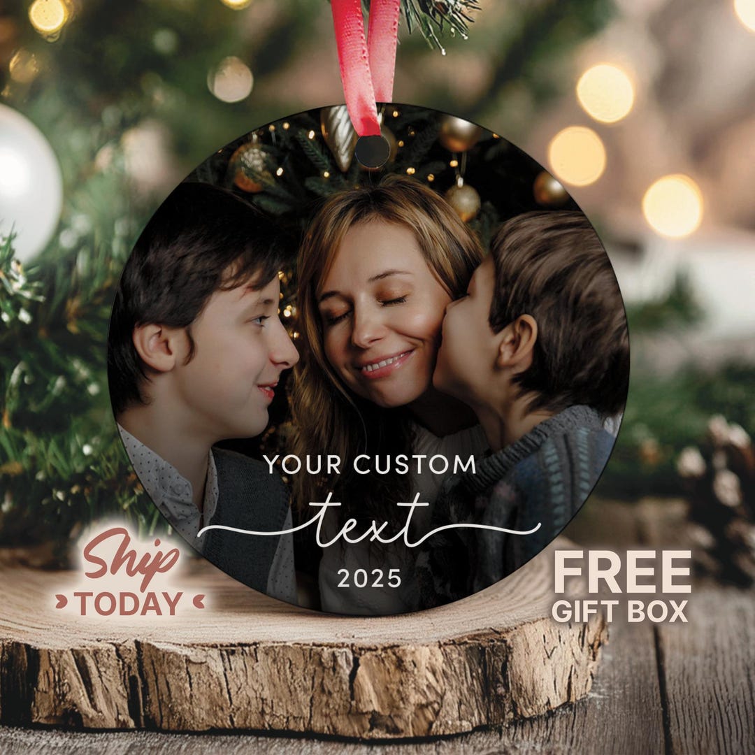 Custom Photo Christmas Ornament: Personalized Family Christmas Gift ...