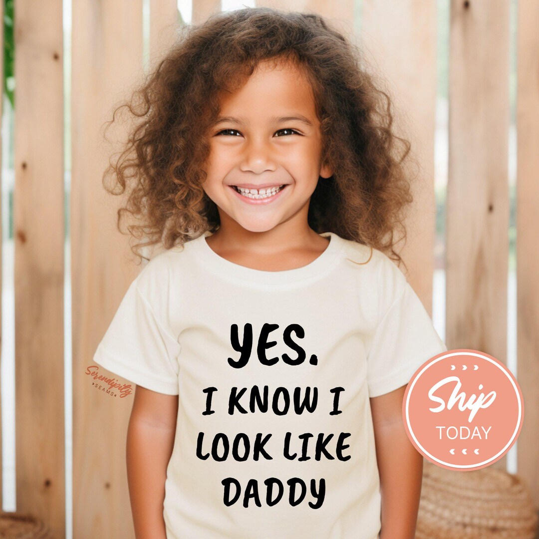Father's Day Gift Toddler Shirt, Funny Toddler Shirt for Dad, Yes I ...