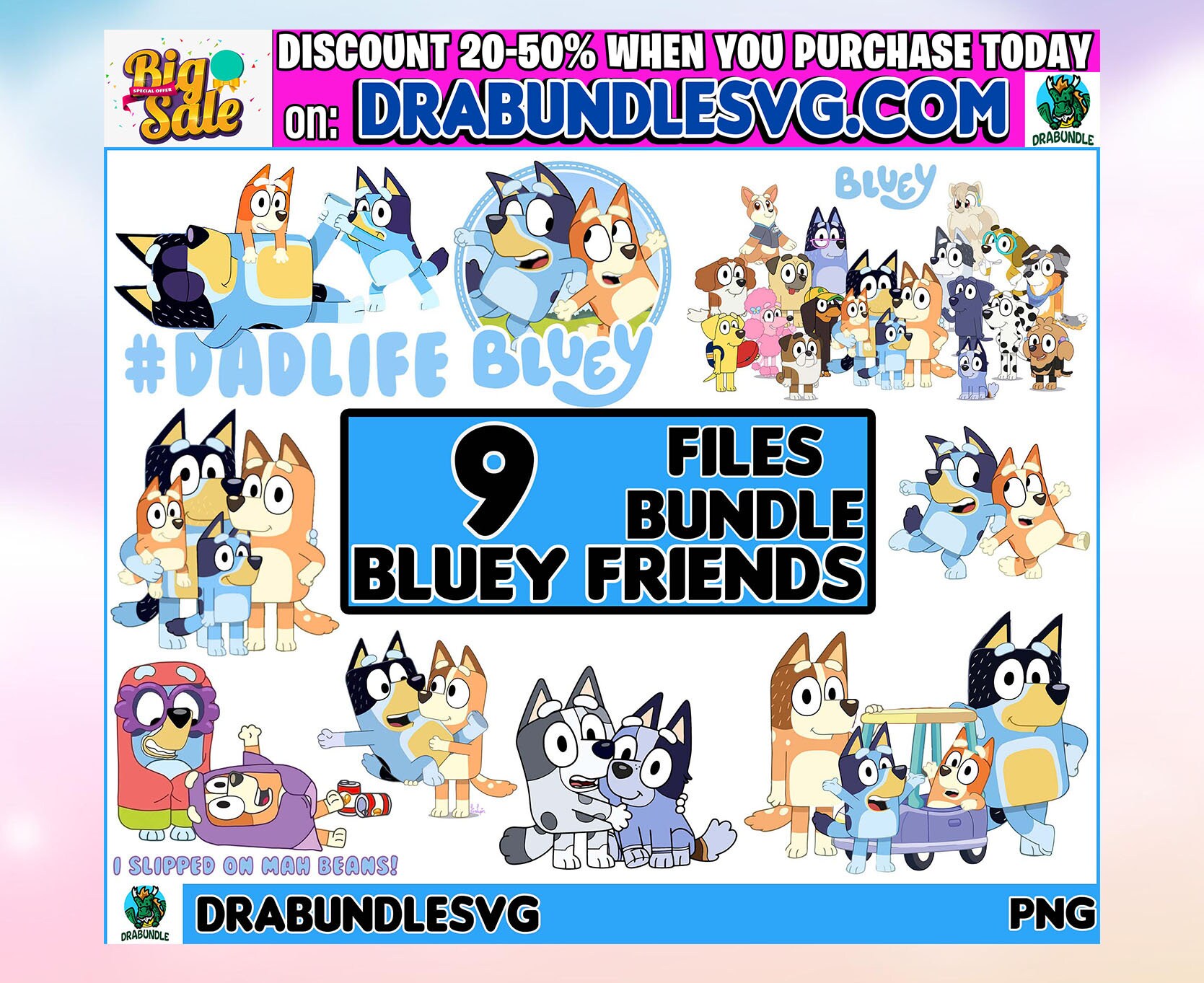 Bluey Svg Bundle Bluey the Dog Bluey Friends Svg Bluey - Etsy Canada