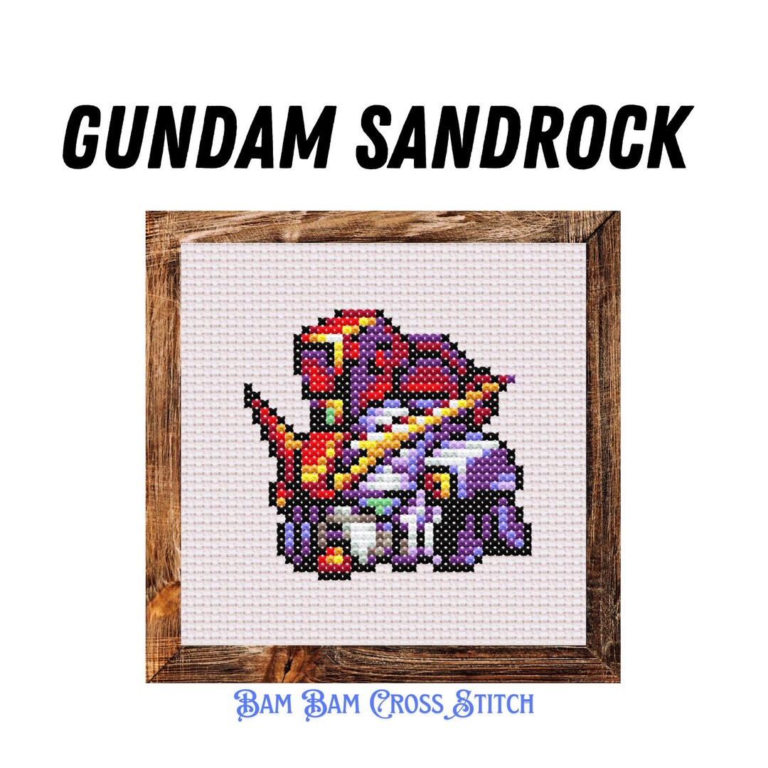 Gundam Sandrock : Cross Stitch Pattern - DIGITAL FILE ONLY - Etsy